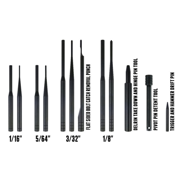 Complete AR-15 Armorers Punch Set 12 Piece - Obsidian Arms